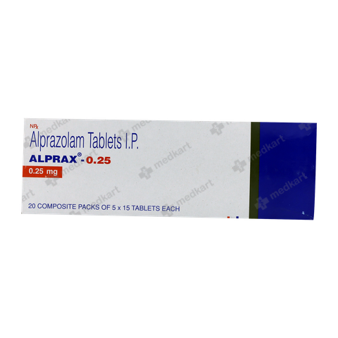ALPRAX 0.25MG TABLET 15'S, Price, Composition & Generic Alternatives ...