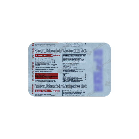 ENZOFLAM TABLET 10'S, Price, Composition & Generic Alternatives - Medkart
