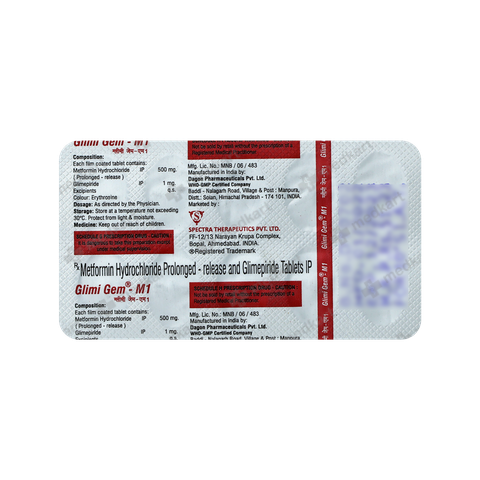 AMARYL M1 TABLET 20'S, Price, Composition & Generic Alternatives - Medkart