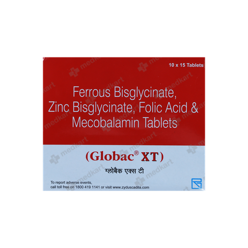 GLOBAC XT TABLET 15'S : View Price, Combination and Alternatives | Medkart