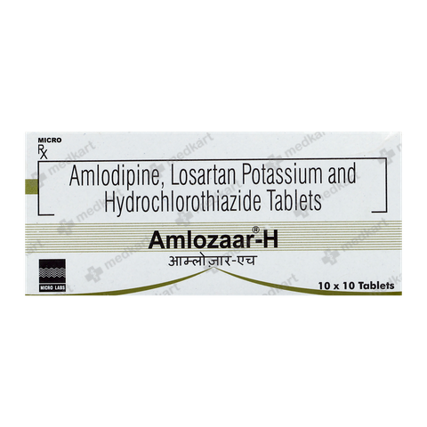 AMLOZAAR H TABLET 10'S, Price, Composition & Generic Alternatives - Medkart