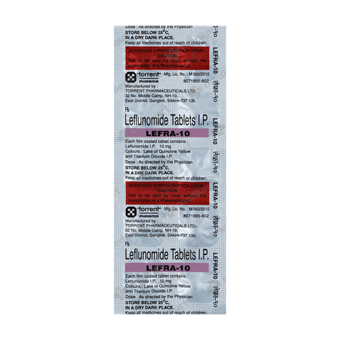 LEFRA 10MG TABLET 10'S, Price, Composition & Generic Alternatives - Medkart