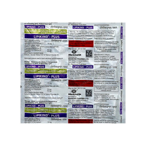 LIPIKIND PLUS CAPSULE 15'S, Price, Composition & Generic Alternatives ...