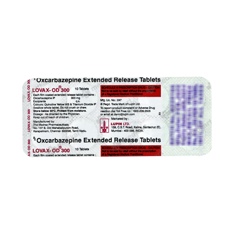 LOVAX OD 300MG TABLET 10'S, Price, Composition & Generic Alternatives ...