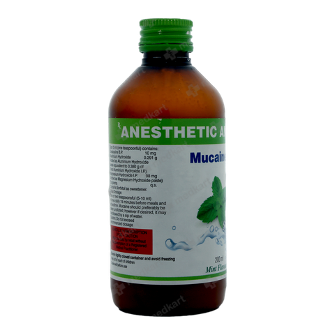 MUCAINE GEL SYP 200ML, Price, Composition & Generic Alternatives - Medkart