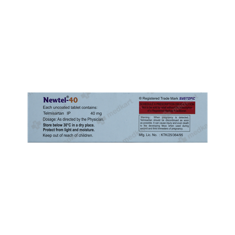 NEWTEL 40MG TABLET 14'S, Price, Composition & Generic Alternatives ...