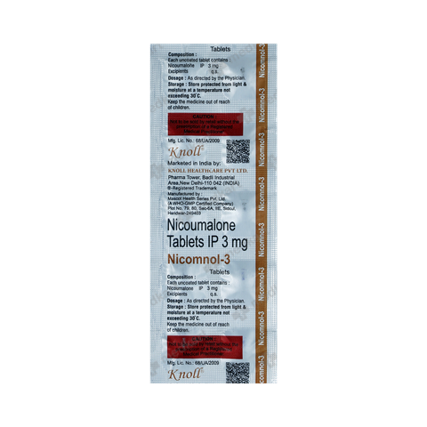 ACITROM 3MG TABLET 30'S, Price, Composition & Generic Alternatives ...