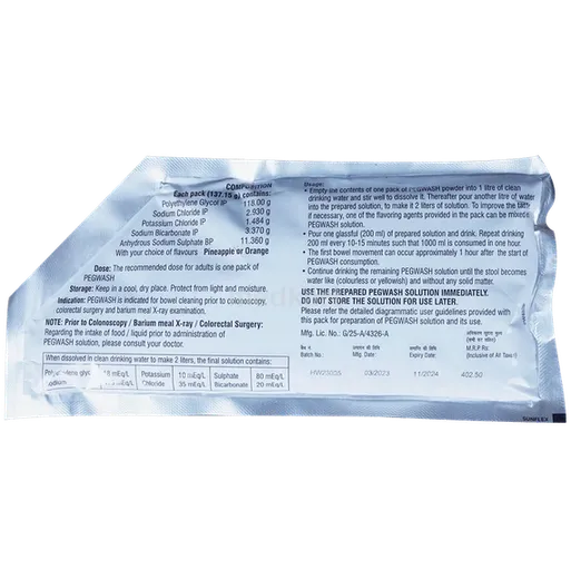 Buy PEGWASH POWDER 137.15 GM at Best Price | Medkart