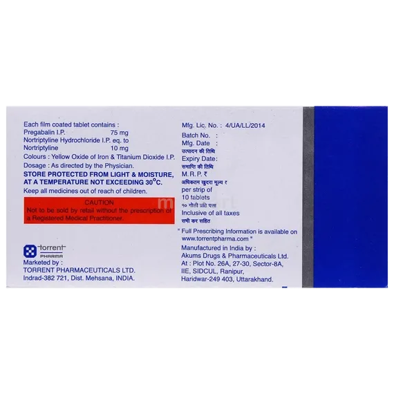 GABAWIN NT 75MG TABLET 10'S Price, Uses, Side Effects & Substitutes ...