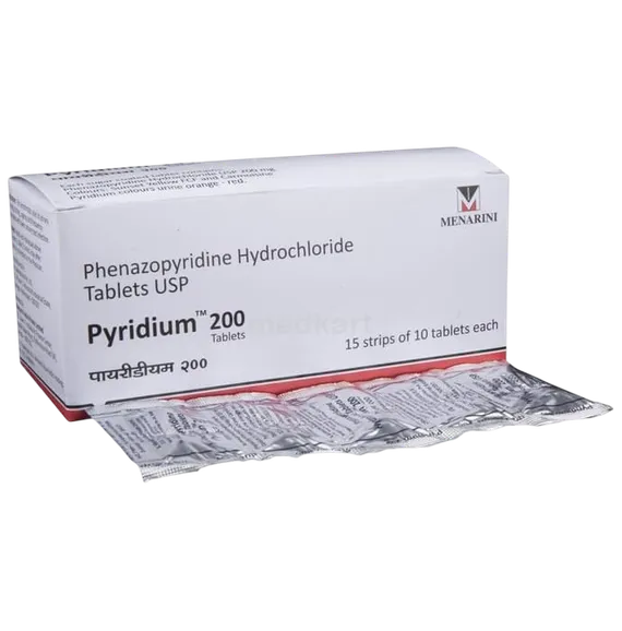 Buy Pyridium 200mg Tablet 10s Online at Best Price | Medkart