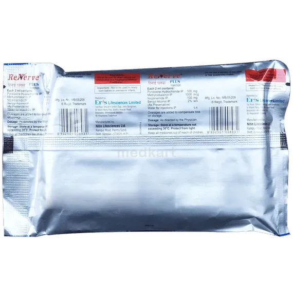Renerve Plus Injection 2 Ml – Price & Generic | Medkart