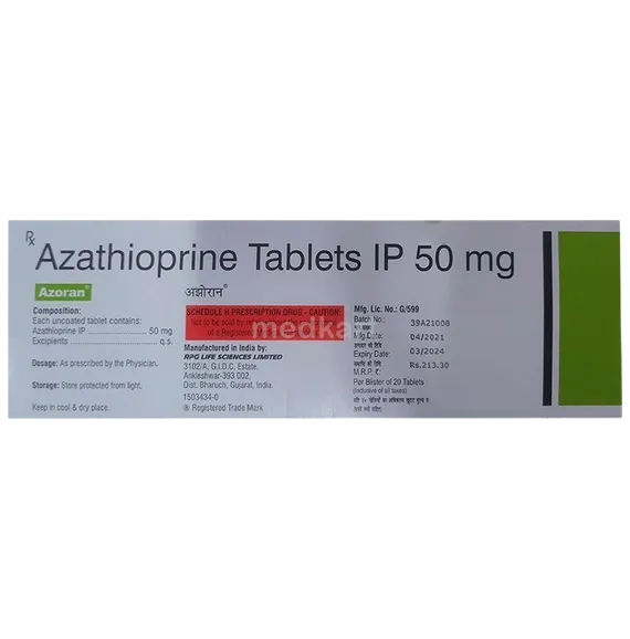 Buy Azoran 50mg Tablet 20s Online at Best Price | Medkart