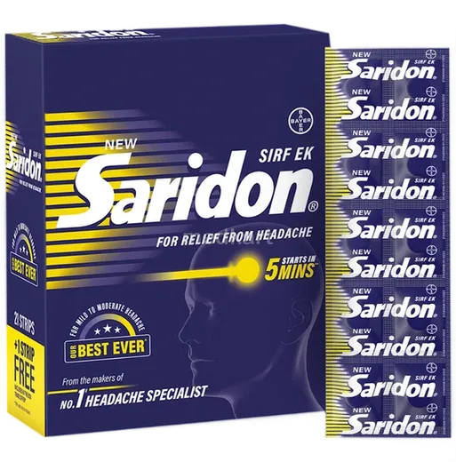 Buy Saridon Tablet Online at Best Price – Generic Alternative | Medkart