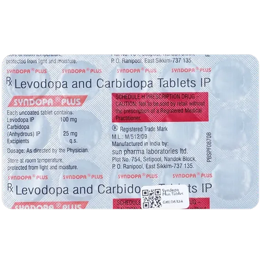 Buy Syndopa Plus Tablet 15s Online at Best Price | Medkart