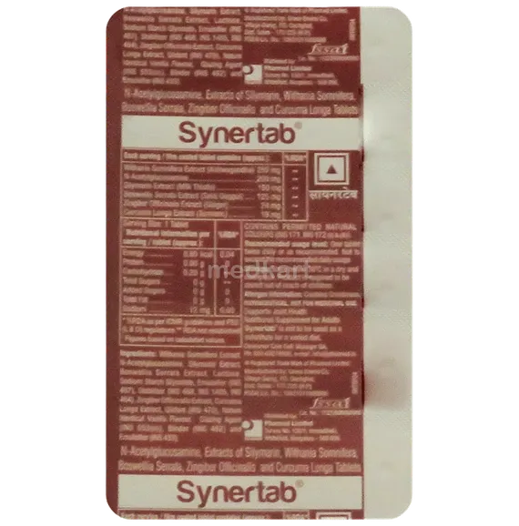 Buy Synertab Tablet 10s Online at Best Price | Medkart