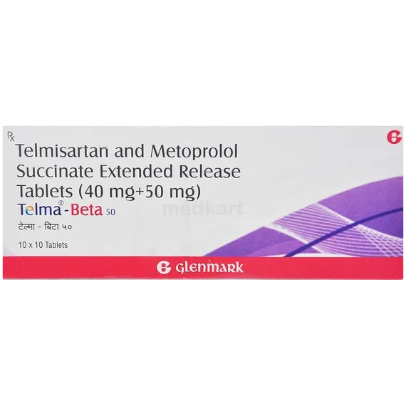 Buy Telma Beta 50Mg Tablet 10S Online at Best Price | Medkar