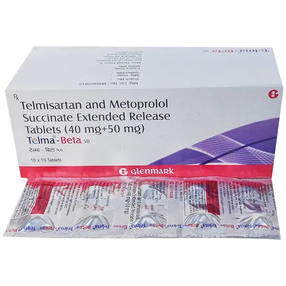 Buy Telma Beta 50Mg Tablet 10S Online at Best Price | Medkar