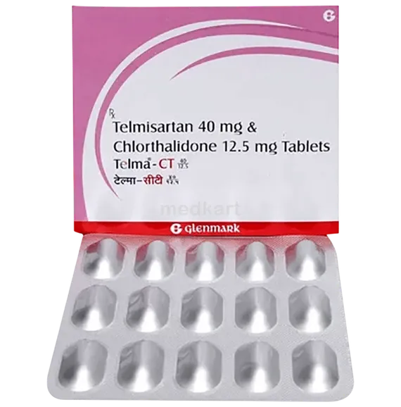 Telma Ct 40 12.5mg Tablet 15s – Price & Generic | Medkart