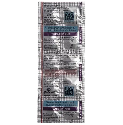 Buy Telmikind Amh 40mg Tablet Online at Best Price | Medkart