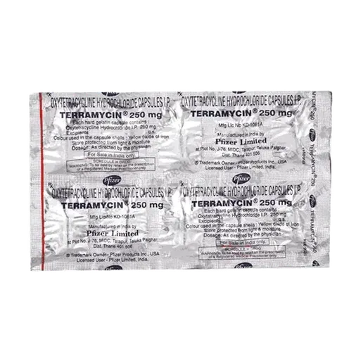 Terramycin 250mg Capsule 10s – Price & Generic | Medkart