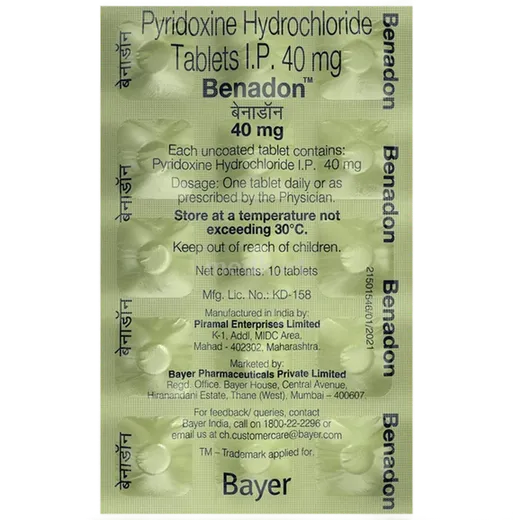 Buy Benadon Tablet 10s Online at Best Price | Medkart