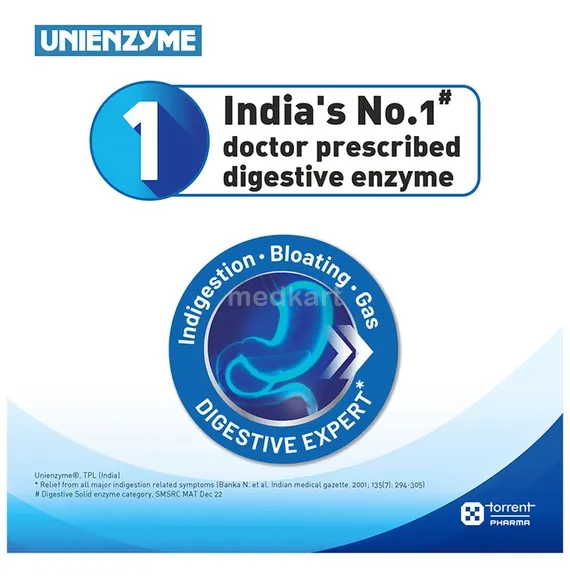 Buy Unienzyme Tablet Online at Best Price – Generic Alternative | Medkart