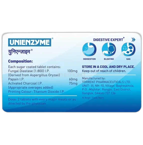 Buy Unienzyme Tablet Online at Best Price – Generic Alternative | Medkart