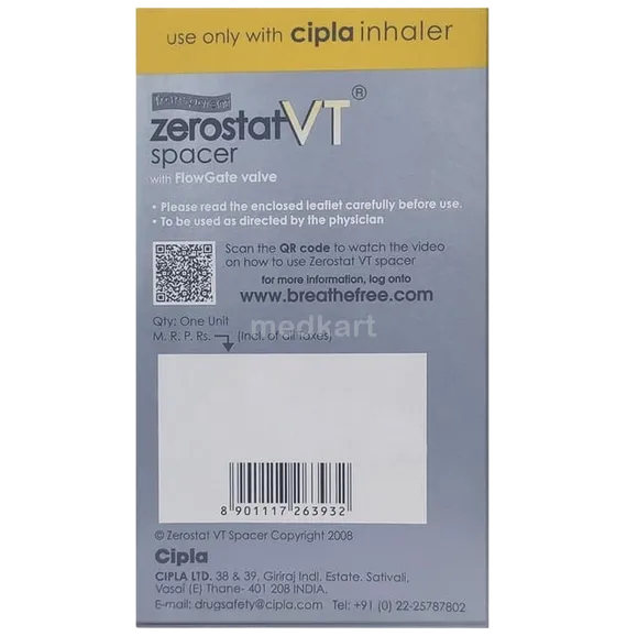 Buy Zerostat Vt Spacer Online at Best Price | Medkart