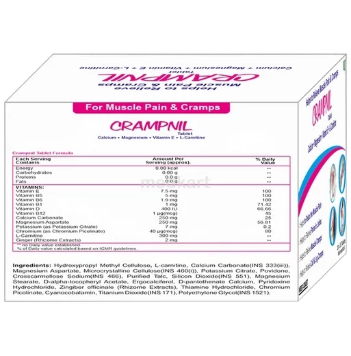 CRAMPNIL TABLET 10'S Price, Uses, Side Effects & Substitutes | Medkart