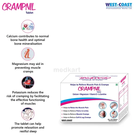 CRAMPNIL TABLET 10'S Price, Uses, Side Effects & Substitutes | Medkart