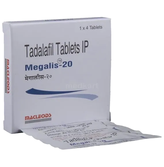 MEGALIS 20MG TABLET 4'S Price, Uses, Side Effects & Substitutes | Medkart