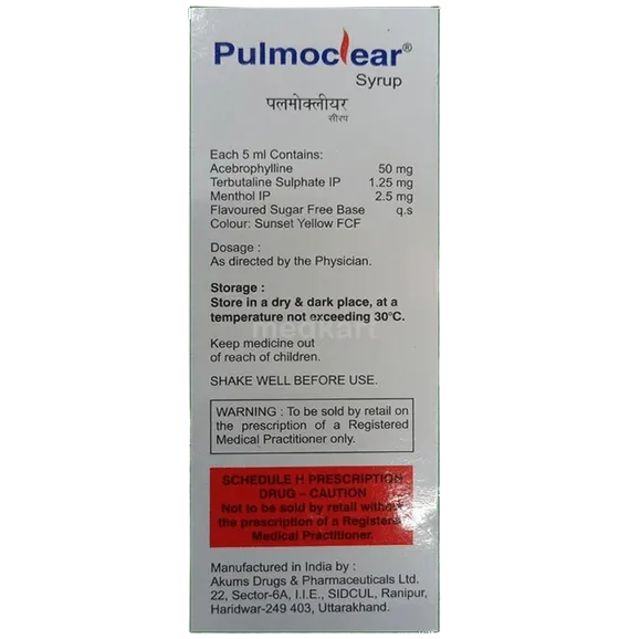 Buy Pulmoclear Syrup 100 Ml Online at Best Price | Medkart