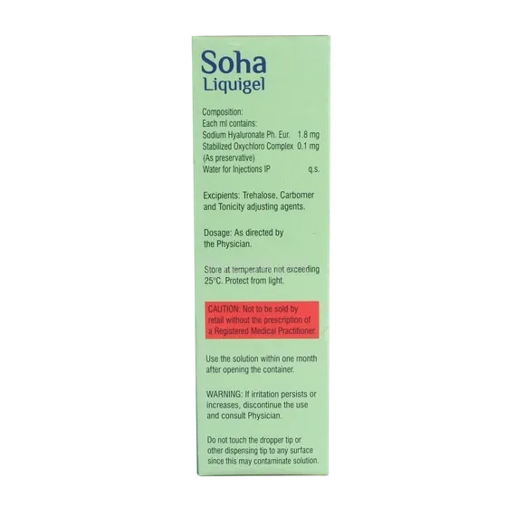 Buy Soha Liquigel Eye Drops 10ml Online | Medkart