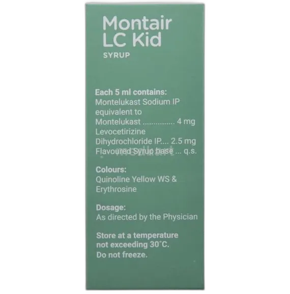 Buy Montair Lc Kid Syrup Online at Best Price – Generic Alternative ...
