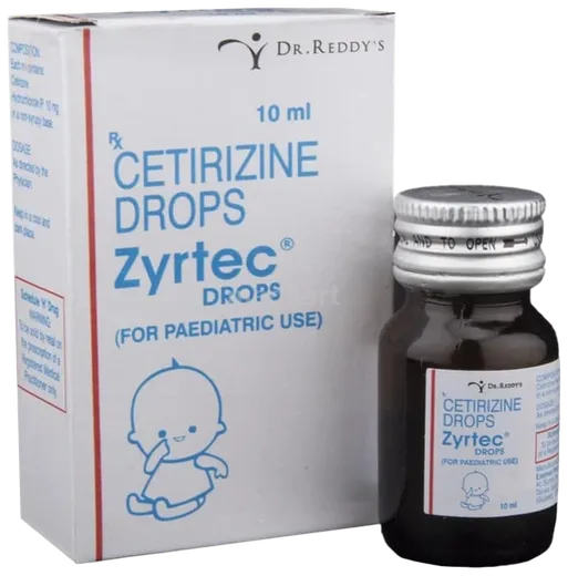 ZYRTEC DROPS 10 ML Price, Uses, Side Effects & Substitutes | Medkart