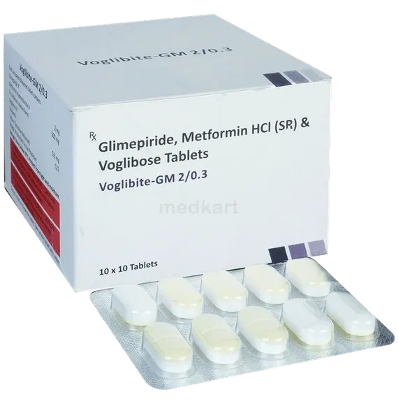 VOGLIBITE GM 2/0.3MG TABLET 10'S Price, Uses, Side Effects ...