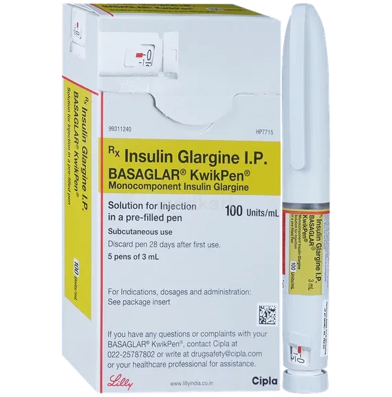 BASAGLAR KWIK PEN 3 ML Price, Uses, Side Effects & Substitutes | Medkart