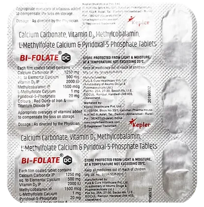 Buy Bi Folate Dc Tablet 15s Online at Best Price | Medkart