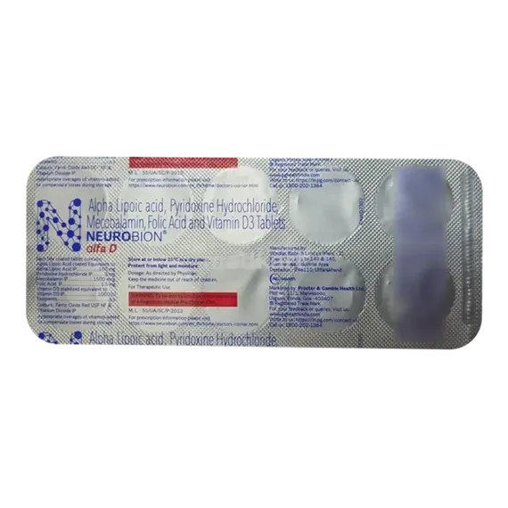 Neurobion Alfa D Tablet 10s – Price & Generic | Medkart