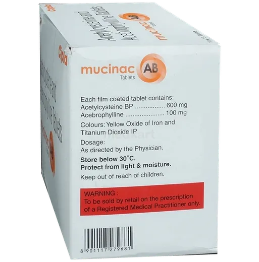Buy Mucinac Ab Tablet 15s Online at Best Price | Medkart
