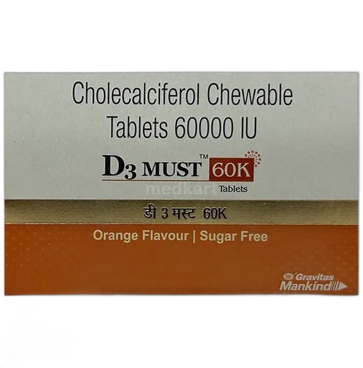 Buy D3 Must 60k Tablet Online at Best Price – Generic Alternative | Medkart