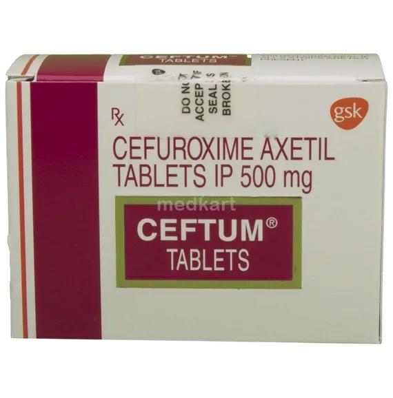 Buy Ceftum 500mg Tablet 4s Online at Best Price | Medkart