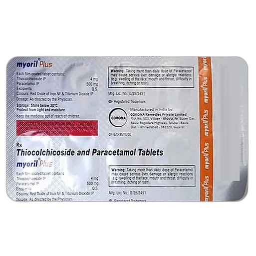 Buy Myoril Plus Tablet Online at Best Price – Generic Alternative | Medkart