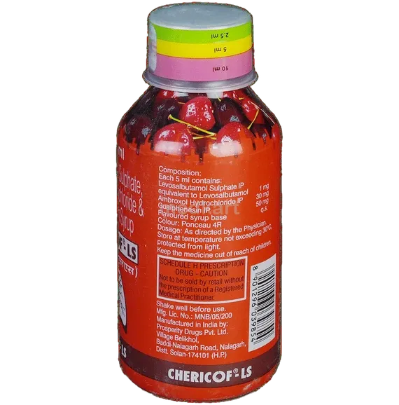 Chericof Ls Cough Syrup 100 Ml – Price & Generic | Medkart