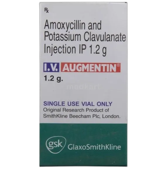 AUGMENTIN 1.2GM INJECTION Price, Uses, Side Effects & Substitutes | Medkart