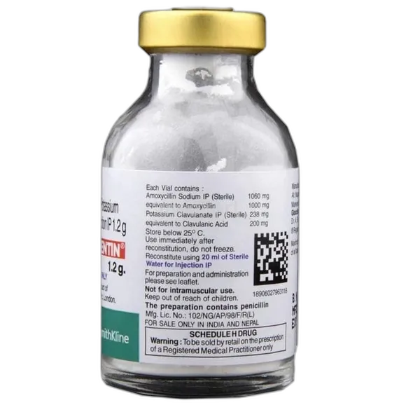 AUGMENTIN 1.2GM INJECTION Price, Uses, Side Effects & Substitutes | Medkart