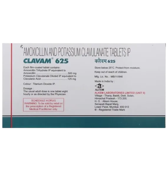 Buy Clavam 625mg Tablet Online at Best Price – Generic Alternative ...