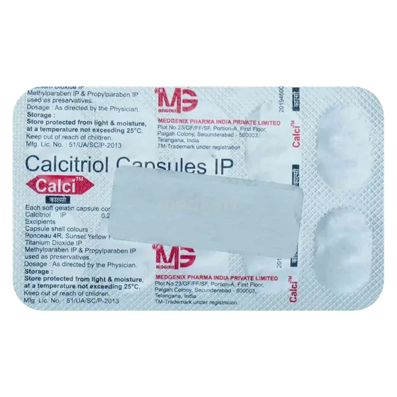 CALCI CAPSULE 10'S Price, Uses, Side Effects & Substitutes | Medkart