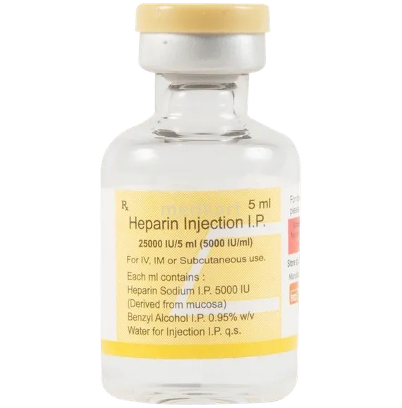 Buy Heparin 25000Iu Injection Online at Best Price | Medkart
