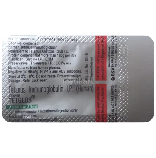 Buy Tetglob 500iu Injection Online at Best Price | Medkart